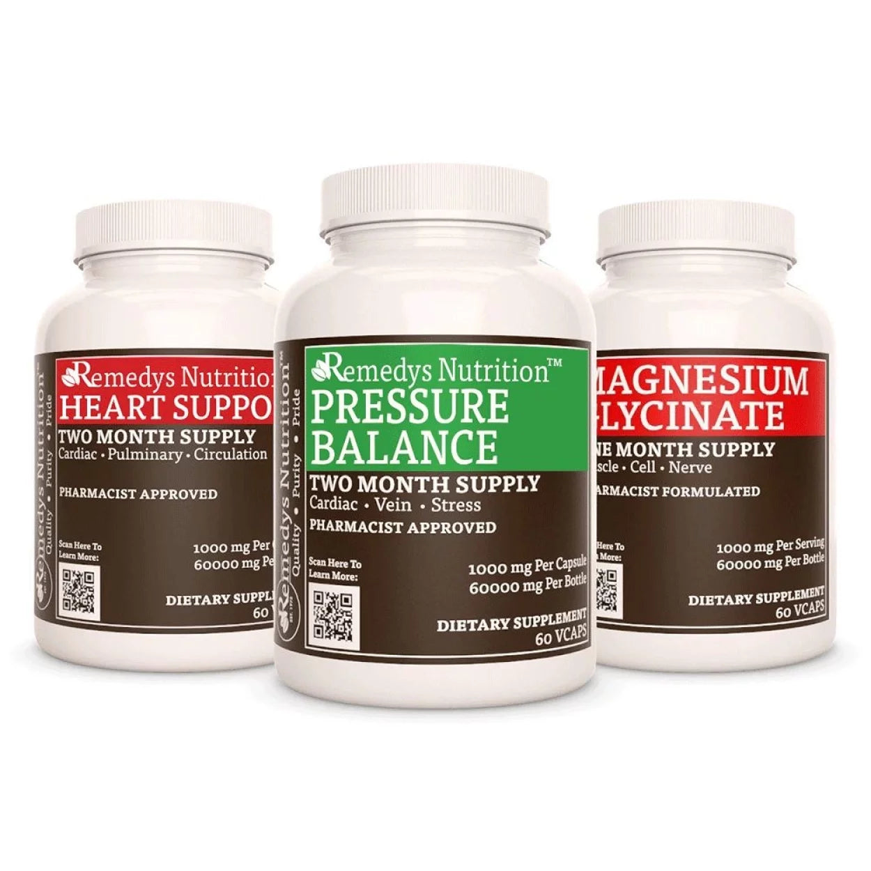 Blood Pressure Power Pack™ | Three Bottles of 1000 mg, 60 Capsules ...