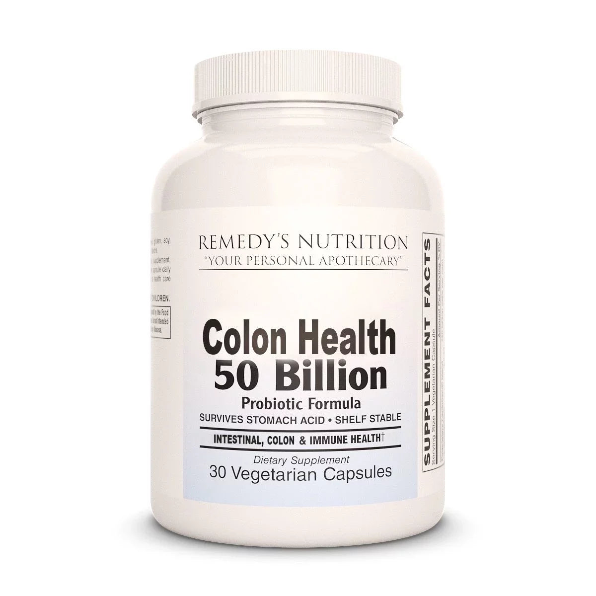 Colon Health 50 Billion Cultures Probiotic | 30 Enteric Coated Vegan ...