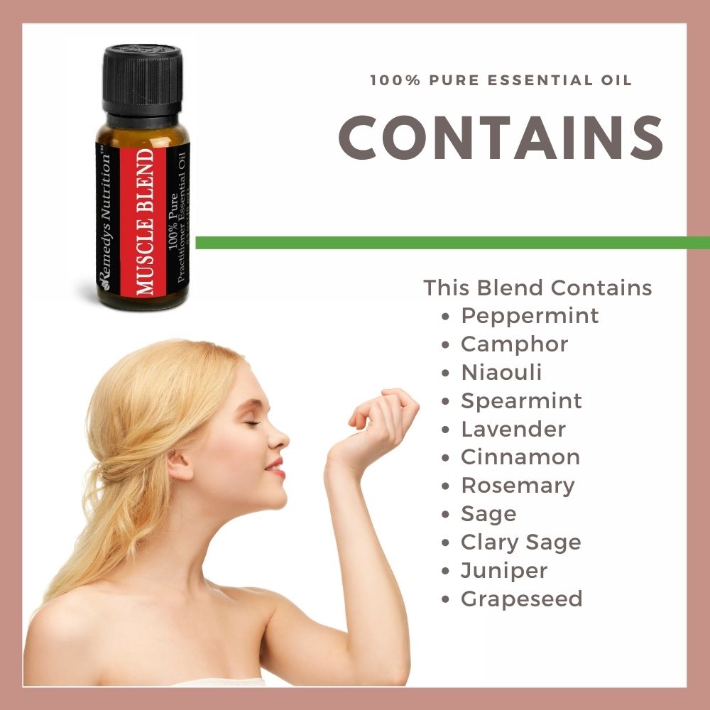 Muscle Blend Essential Oil | 10 mL [Pure, Hand-Crafted Herbs ...